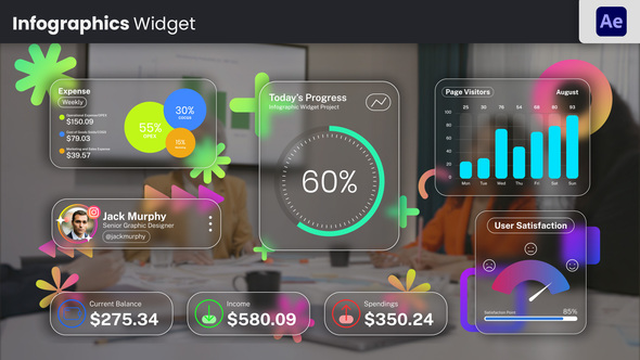 Infographic Widgets, After Effects Project Files | VideoHive